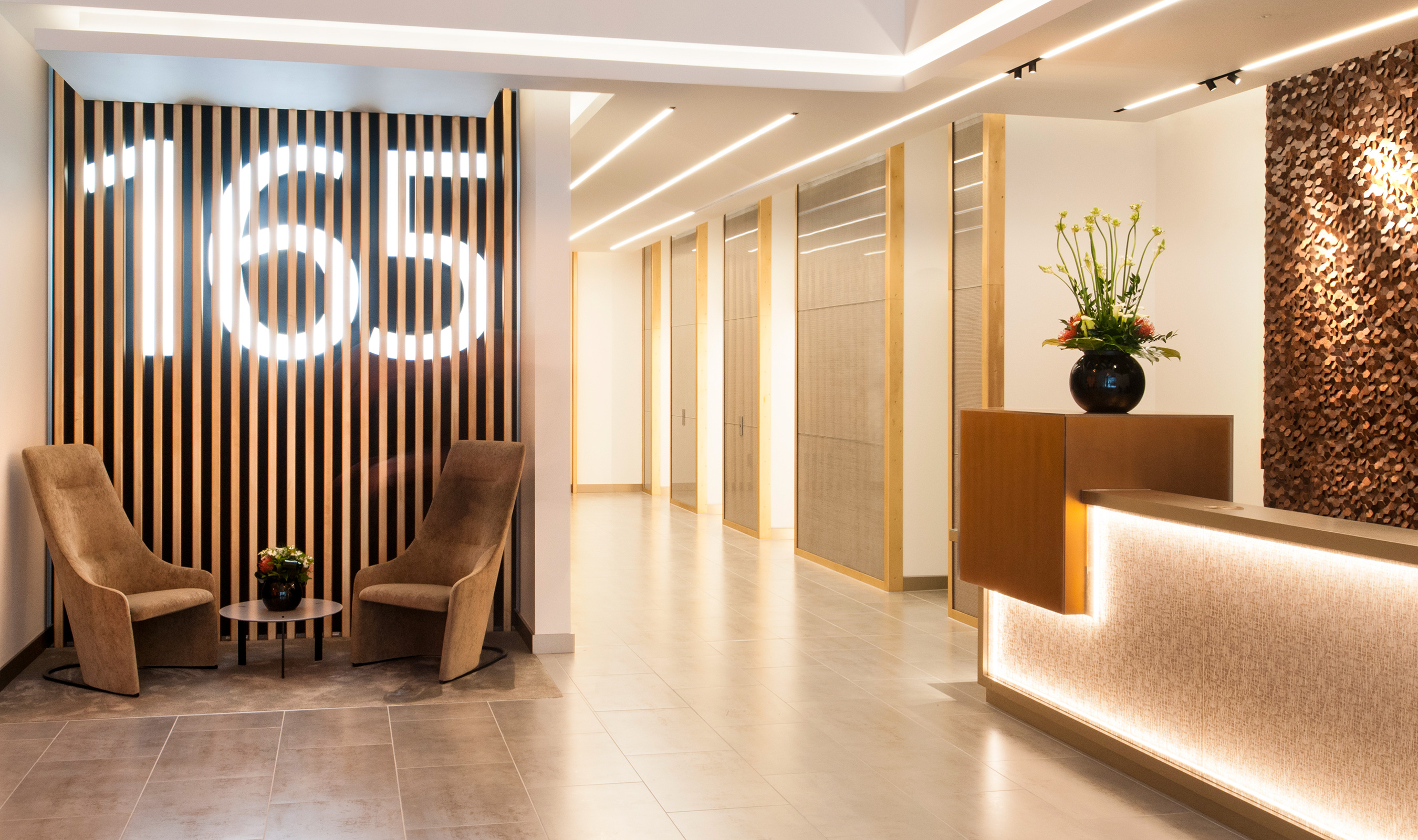 Entrance to Office Reimagined with Combination of Bold... | Banker Wire
