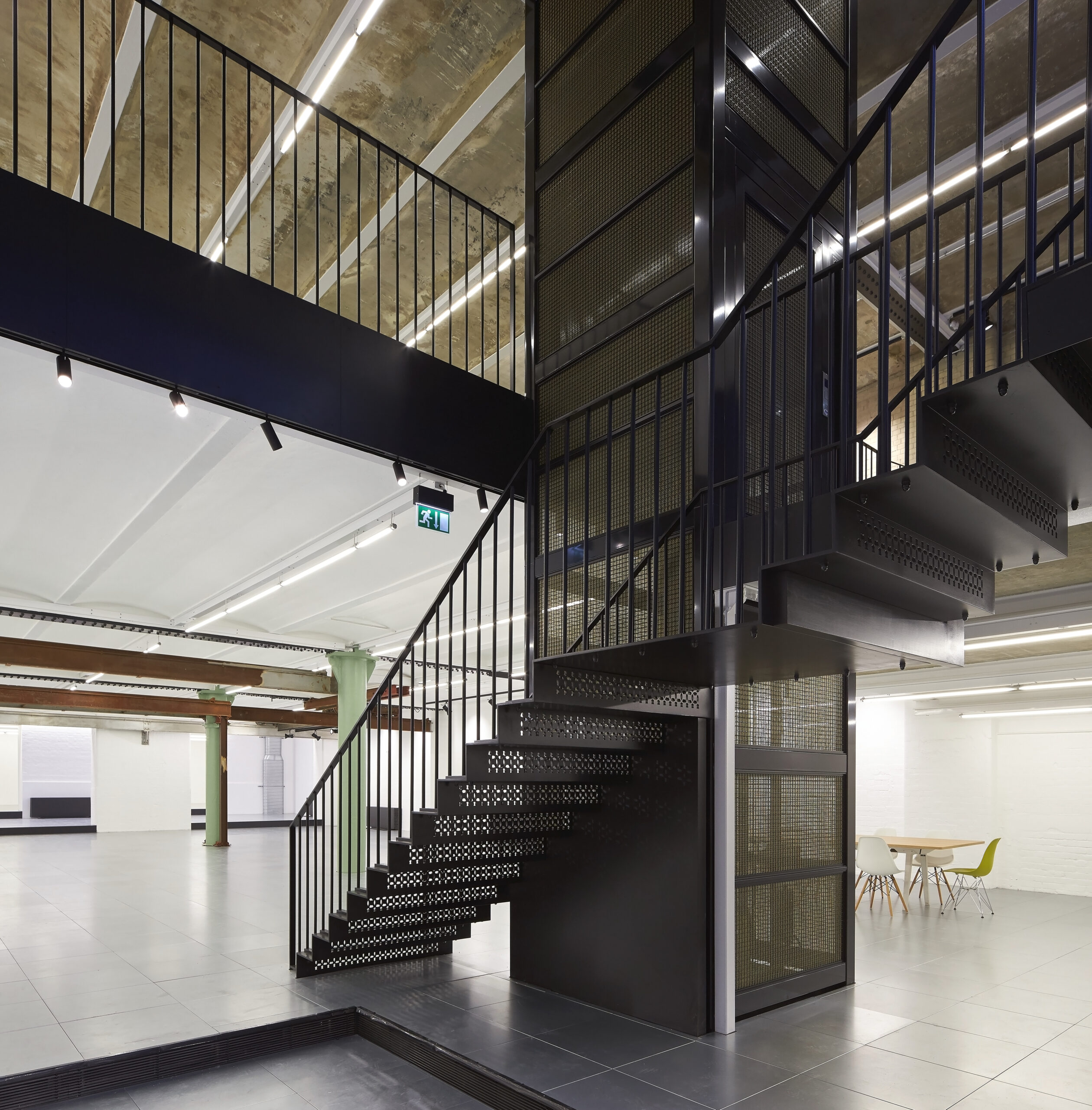 Historic London Office Space Revitalized With Fine, Textured Lift...