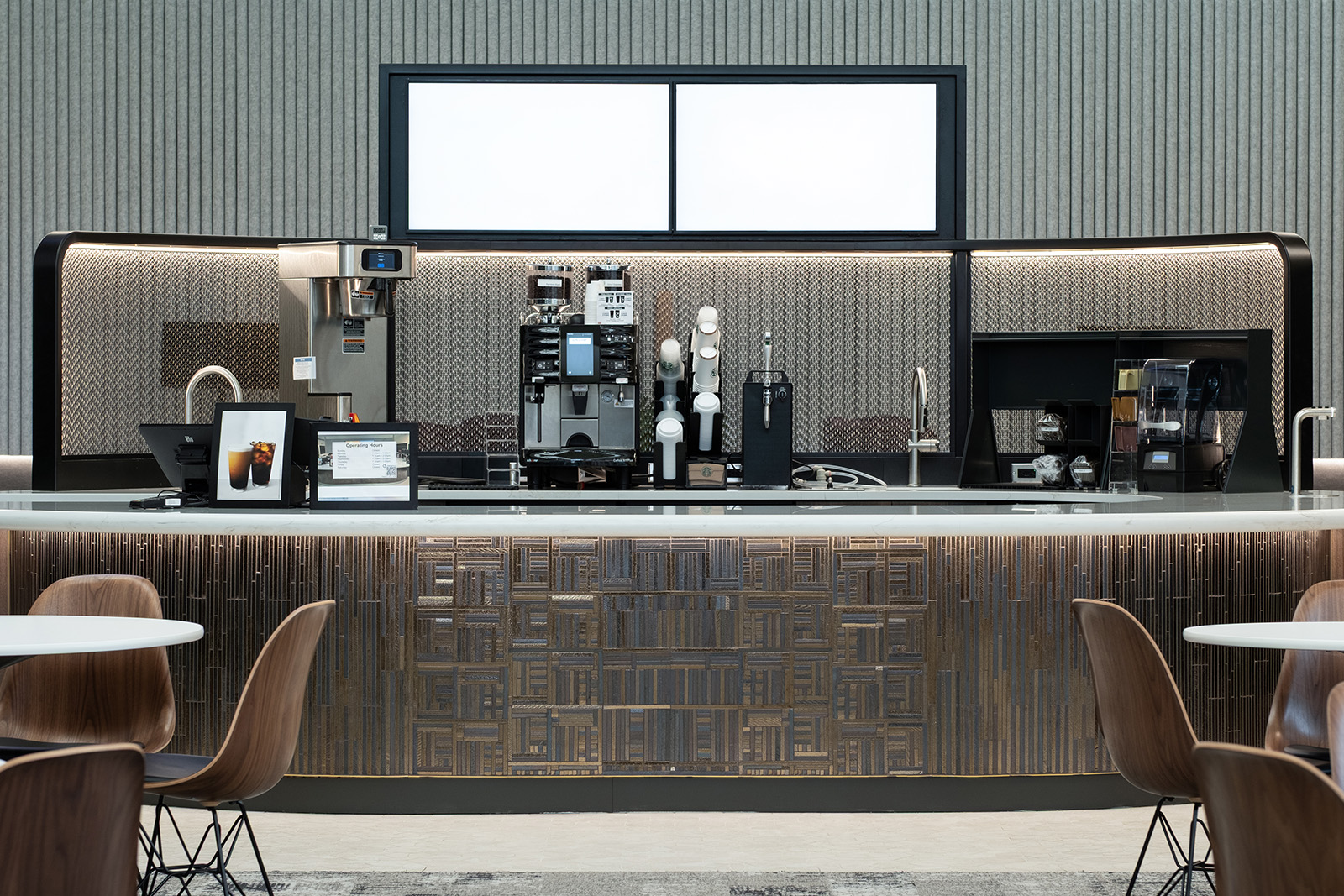 Curved Coffee Bar | Banker Wire