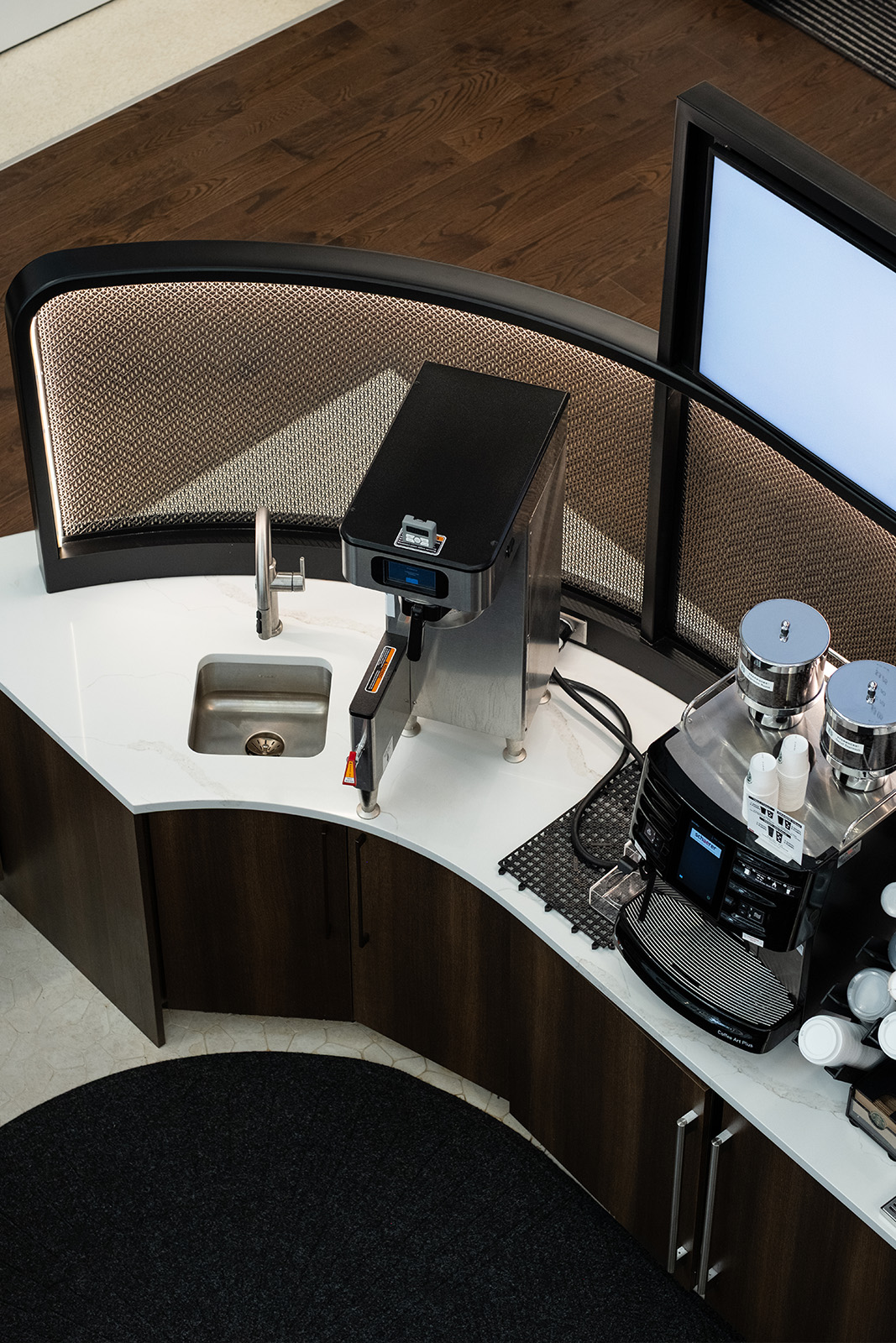 Curved Coffee Bar | Banker Wire